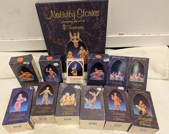 VTG Fontanini Christmas Nativity Figures Italy 12 Piece & Nativity ...