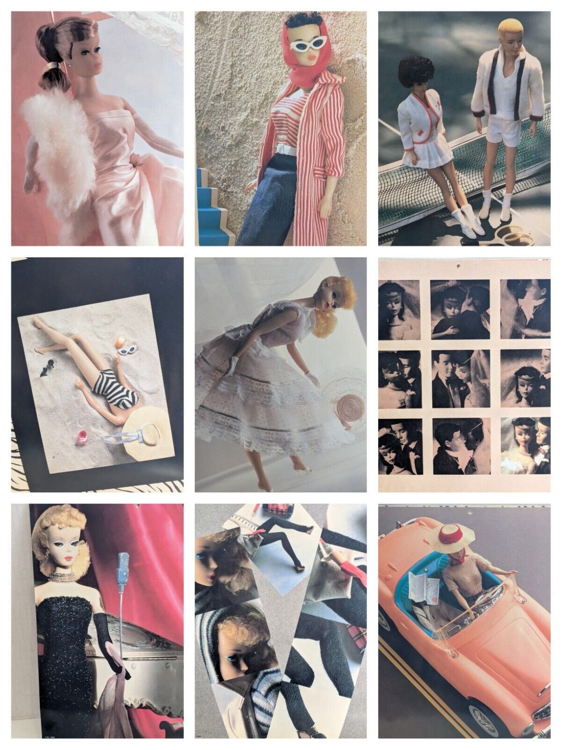 Vintage 1959 Barbie Fashion Calendar 1989 & 1990 Nostalgic Barbie ...