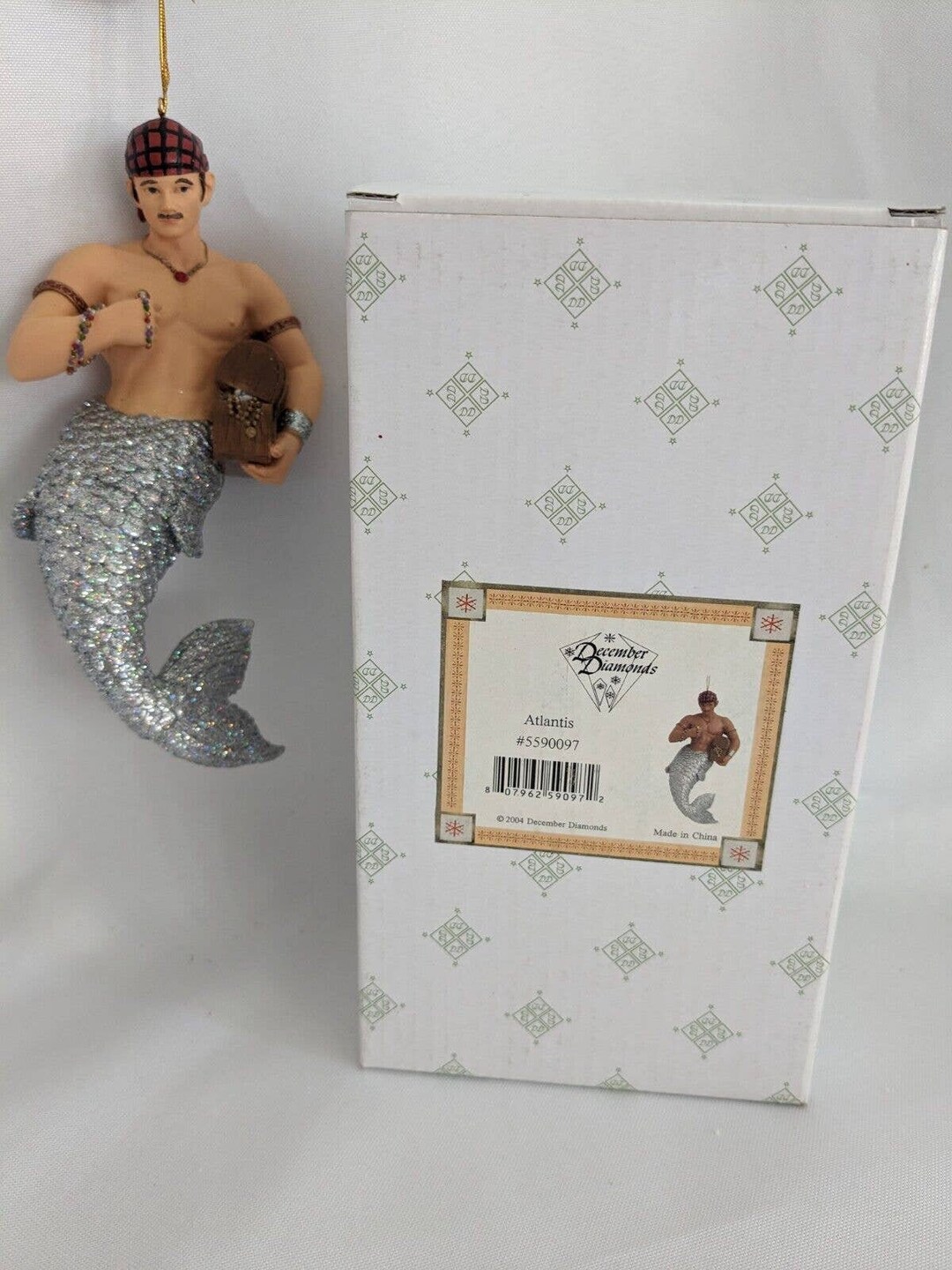 December Diamonds Atlantis Merman Christmas Ornament Retiredpride ...