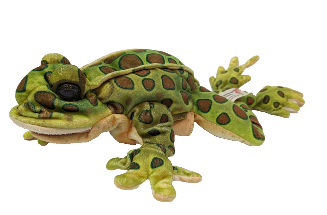 Puppet Leopard Frog Hand Plush Toy Stuffed Animal Toy Teaching - Etsy