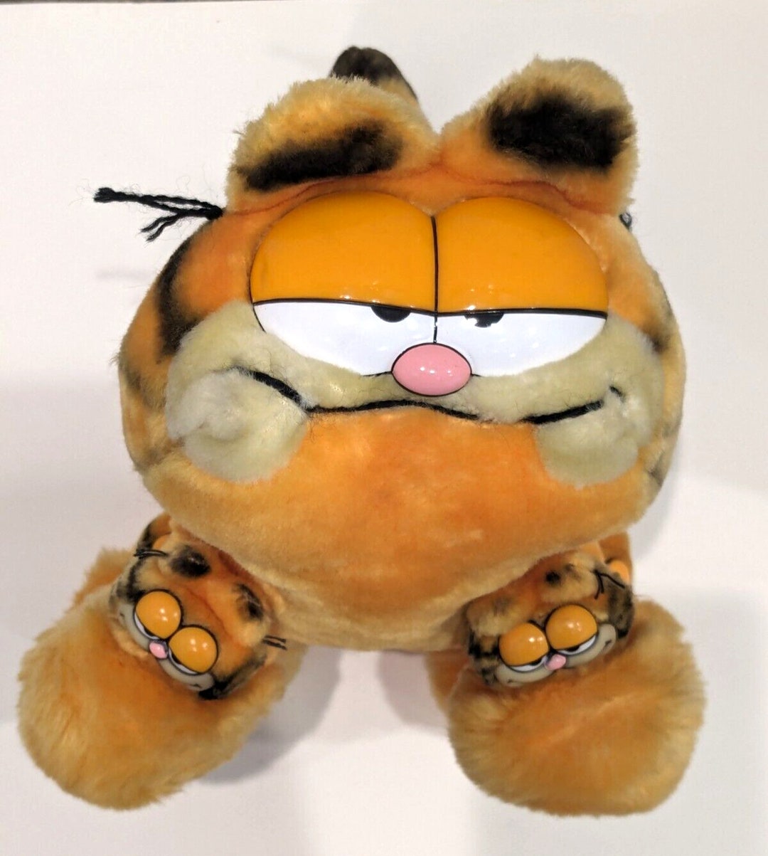 VTG Garfield Plush Dakin Plush Stuffed Animal in His Slippers #84-1420 ...