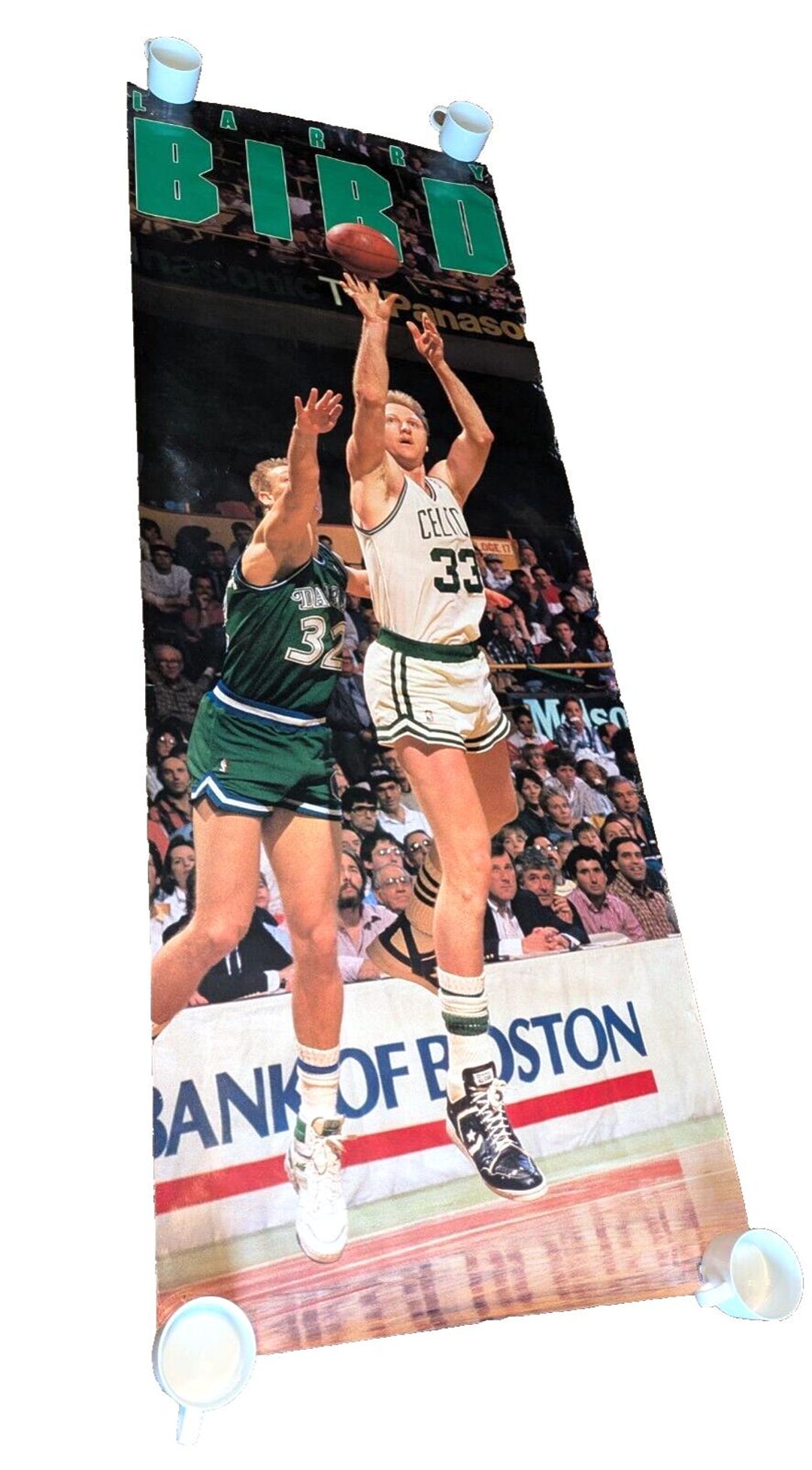 VTG Original 1988 Costacos Larry Bird No 33 Boston Celtics Wall 26 X 74 ...
