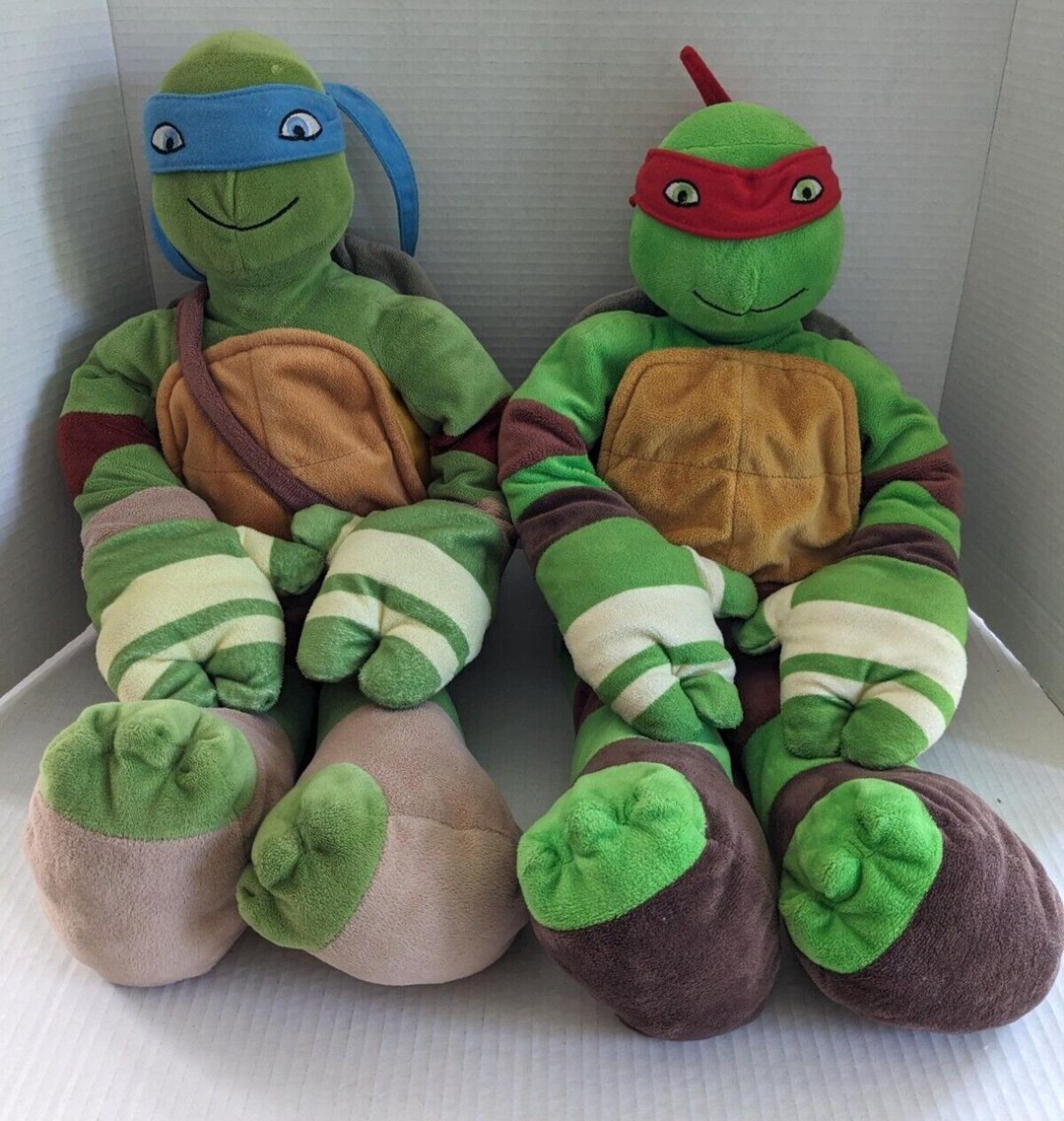 Nickelodeon Teenage Mutant Ninja Turtles 25 Leonardo & Raphael Plush ...