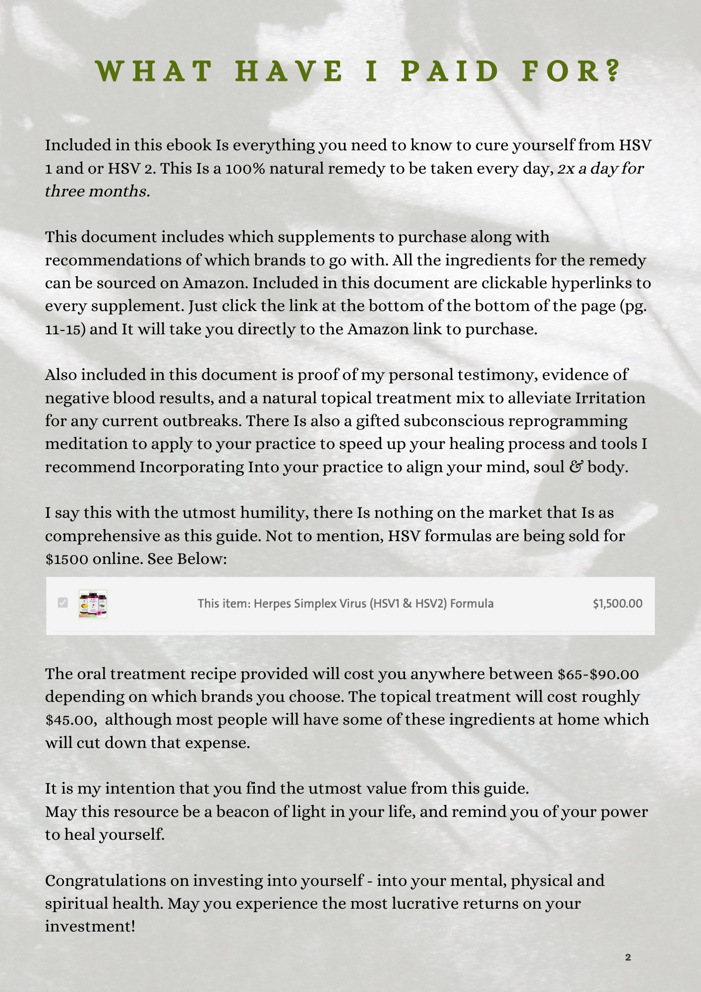 HSV Herpes Healing Guide - A Comprehensive Digital Guide on How to Cure ...