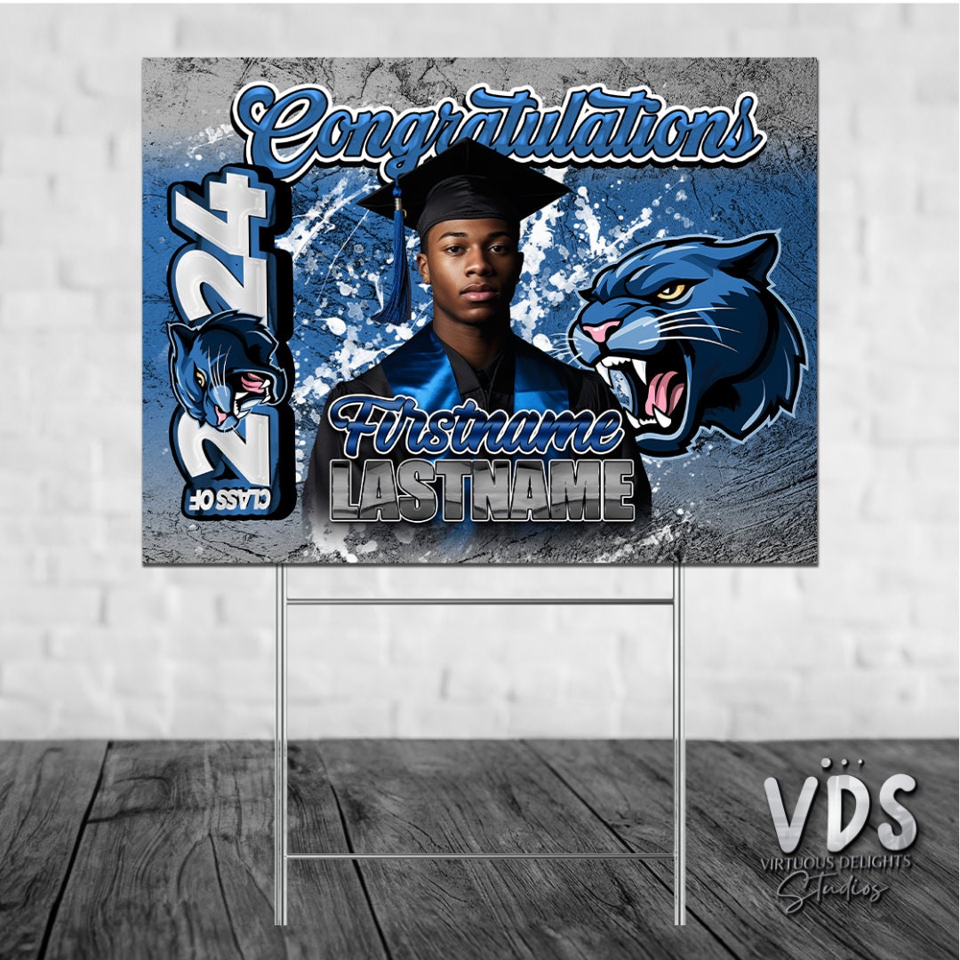 Graduation Yard Sign, Custom Graduate Yard Sign, Personalized Graduate ...