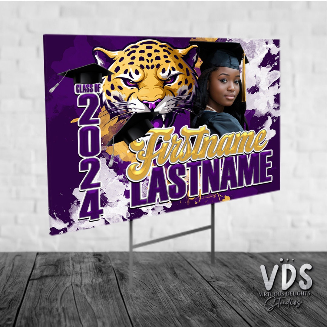 Graduation Yard Sign, Custom Graduate Yard Sign, Personalized Graduate ...