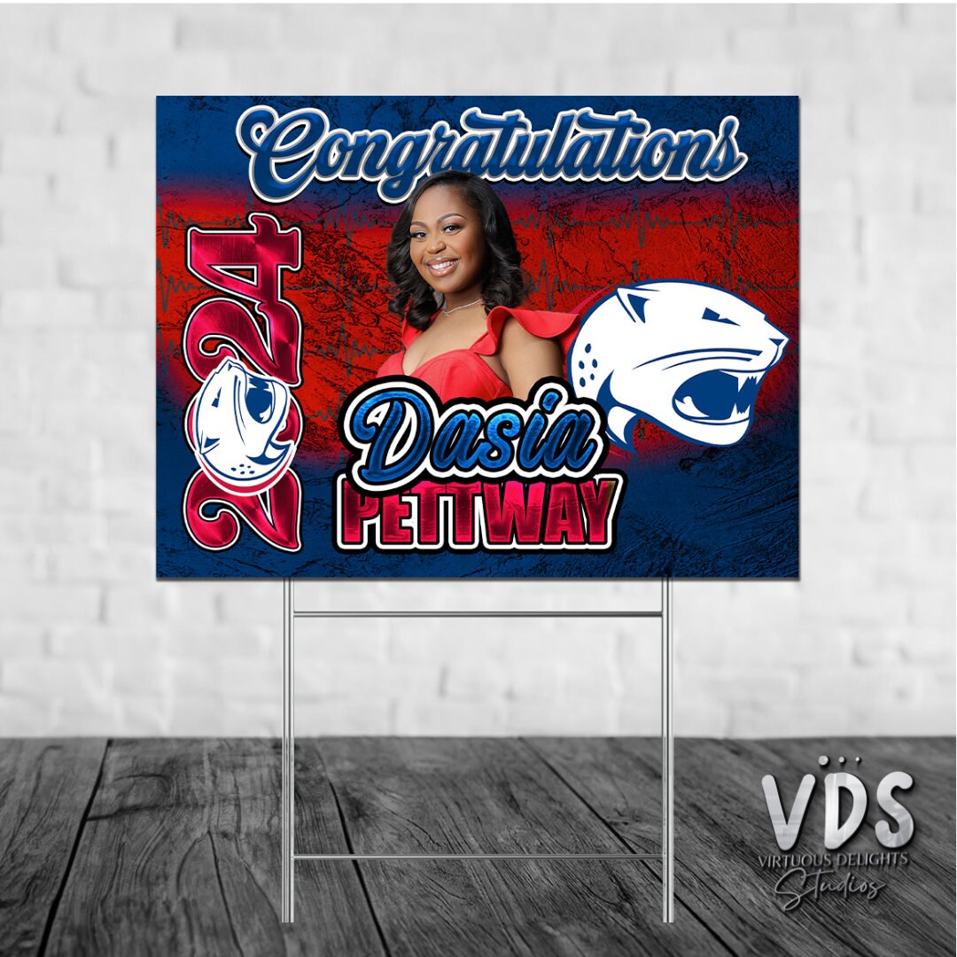 Graduation Yard Sign, Custom Graduate Yard Sign, Personalized Graduate ...