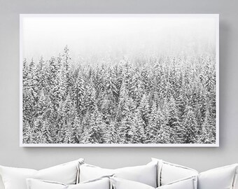 Pine tree art | Etsy