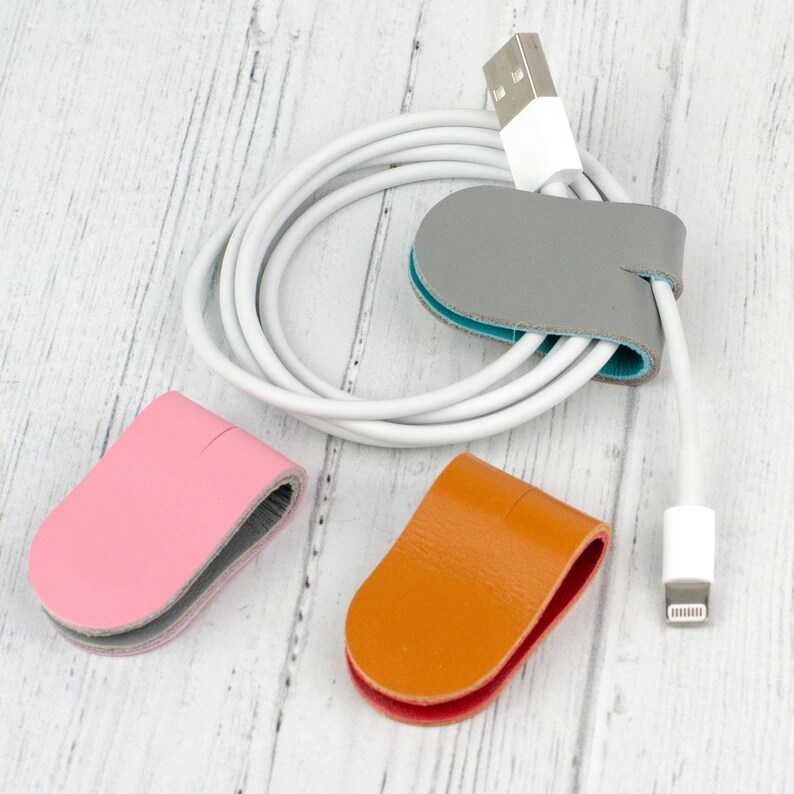 Magnetic Leather Cable Tidy Magklip Organiser - Etsy