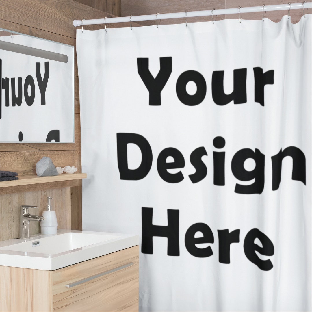Custom Shower Curtain Custom Shower Curtains From Your Photo Etsy