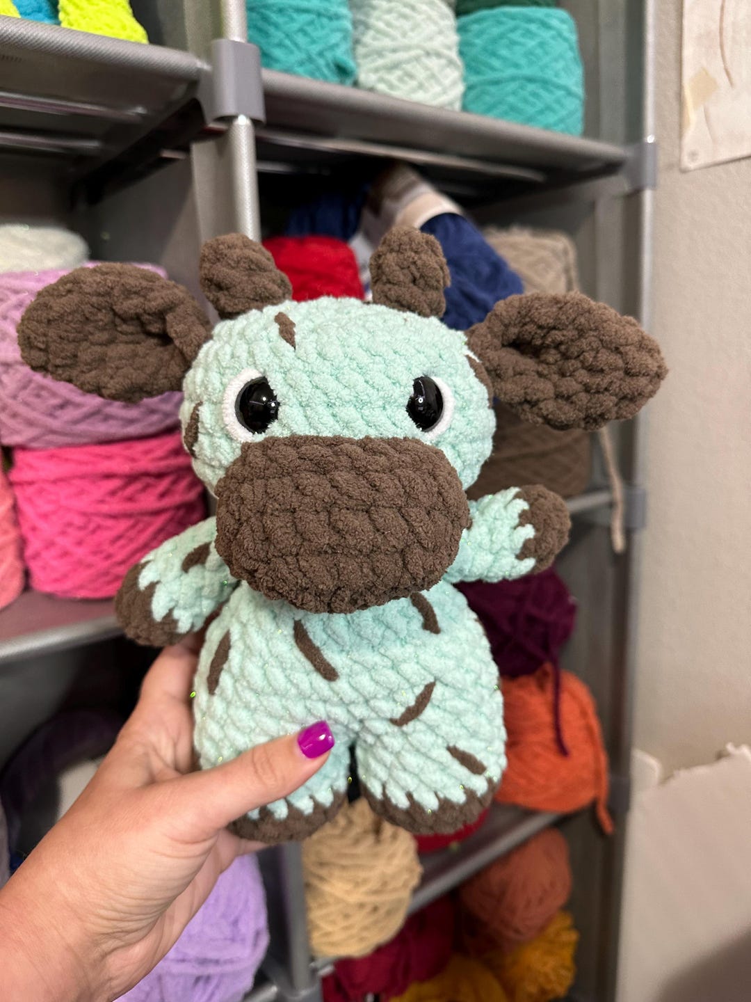 Mint Chocolate Chip Cow Ice Cream Cow Cow Plushie - Etsy