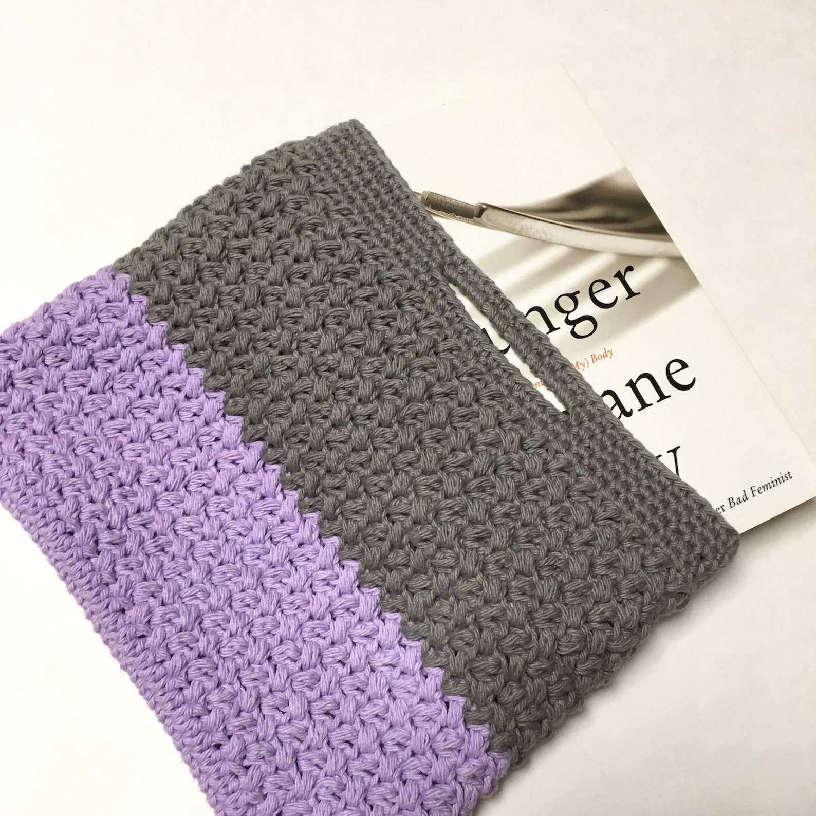 Book Lover Bag Pattern Crochet Bag Book Sleeve CROCHET - Etsy