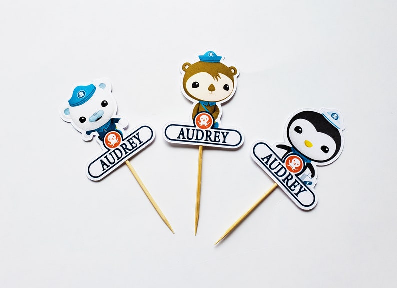 Octonauts Cupcake Toppers Octonauts Birthday Party Etsy