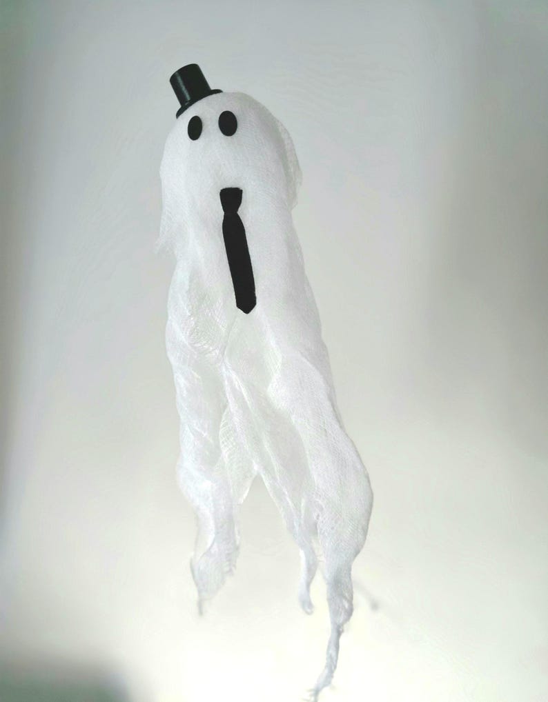 Floating Bride and Groom Ghost , Halloween Ornament - Etsy