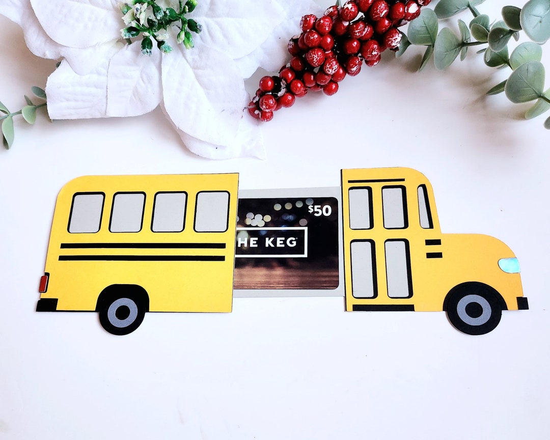 Creative Gift Card Holder for Bus Driver, Holidays Gift Card Holder ...