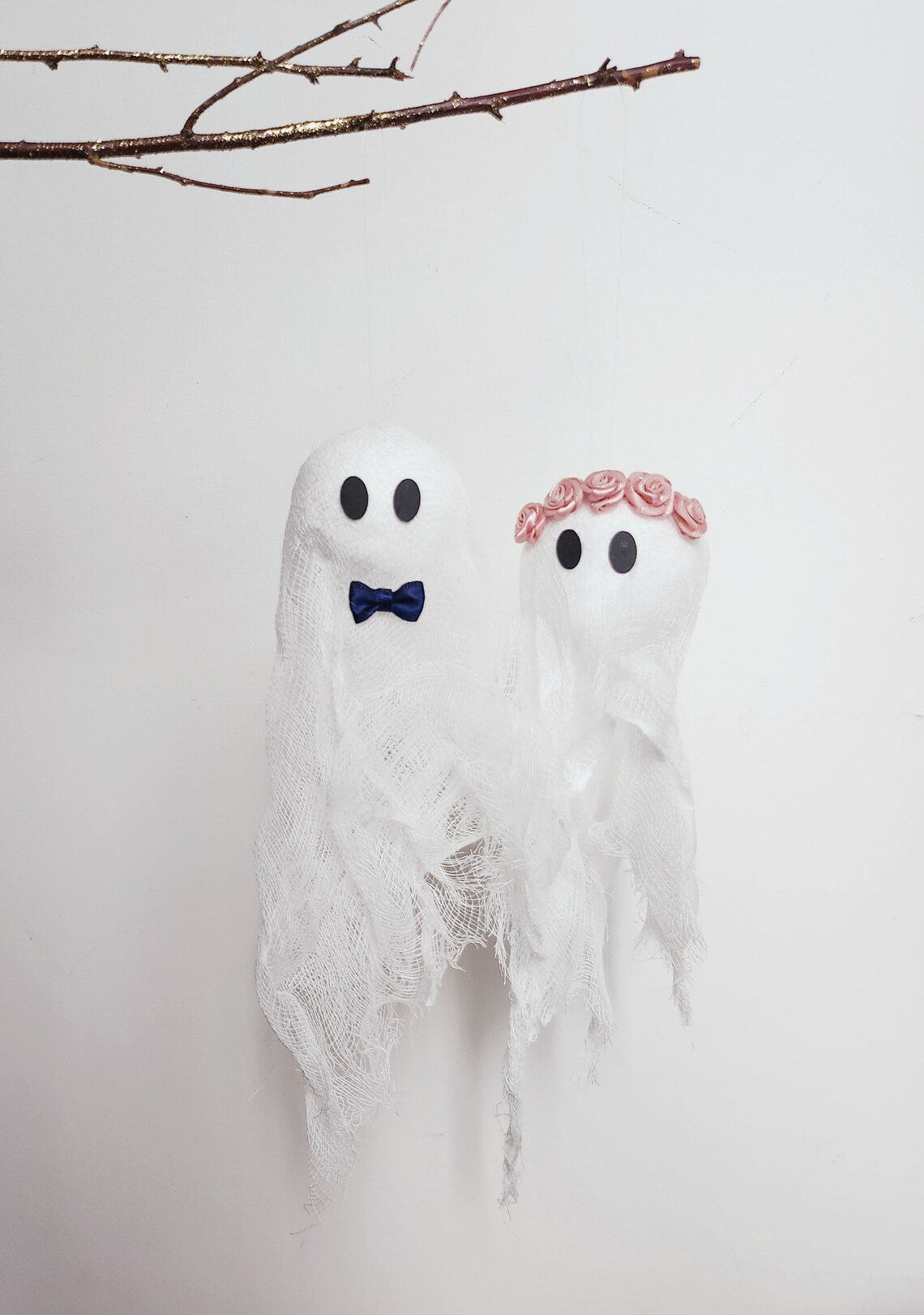 Floating Bride and Groom Ghost , Halloween Ornament - Etsy