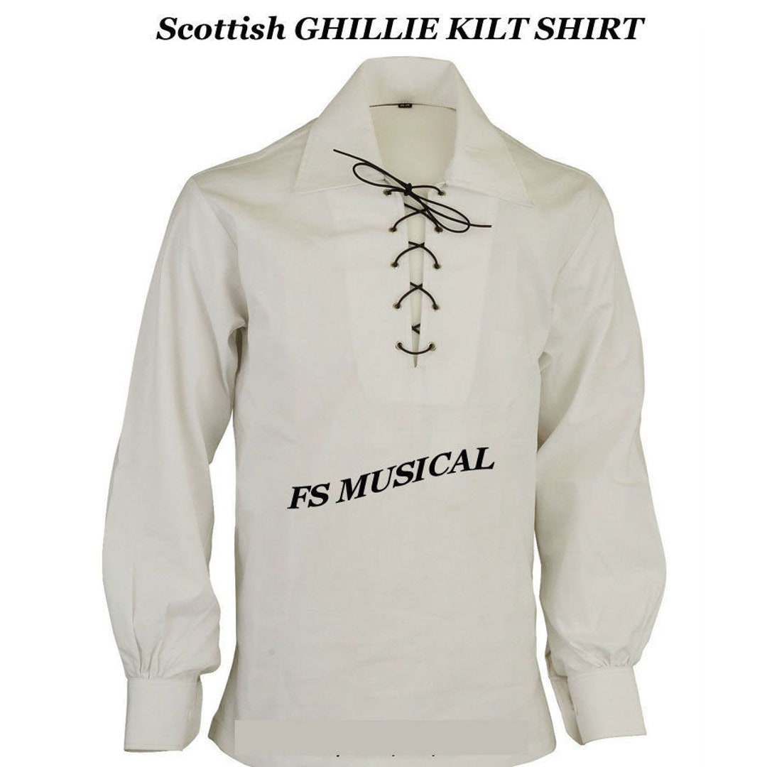 Scottish GHILLIE KILT SHIRT - Etsy
