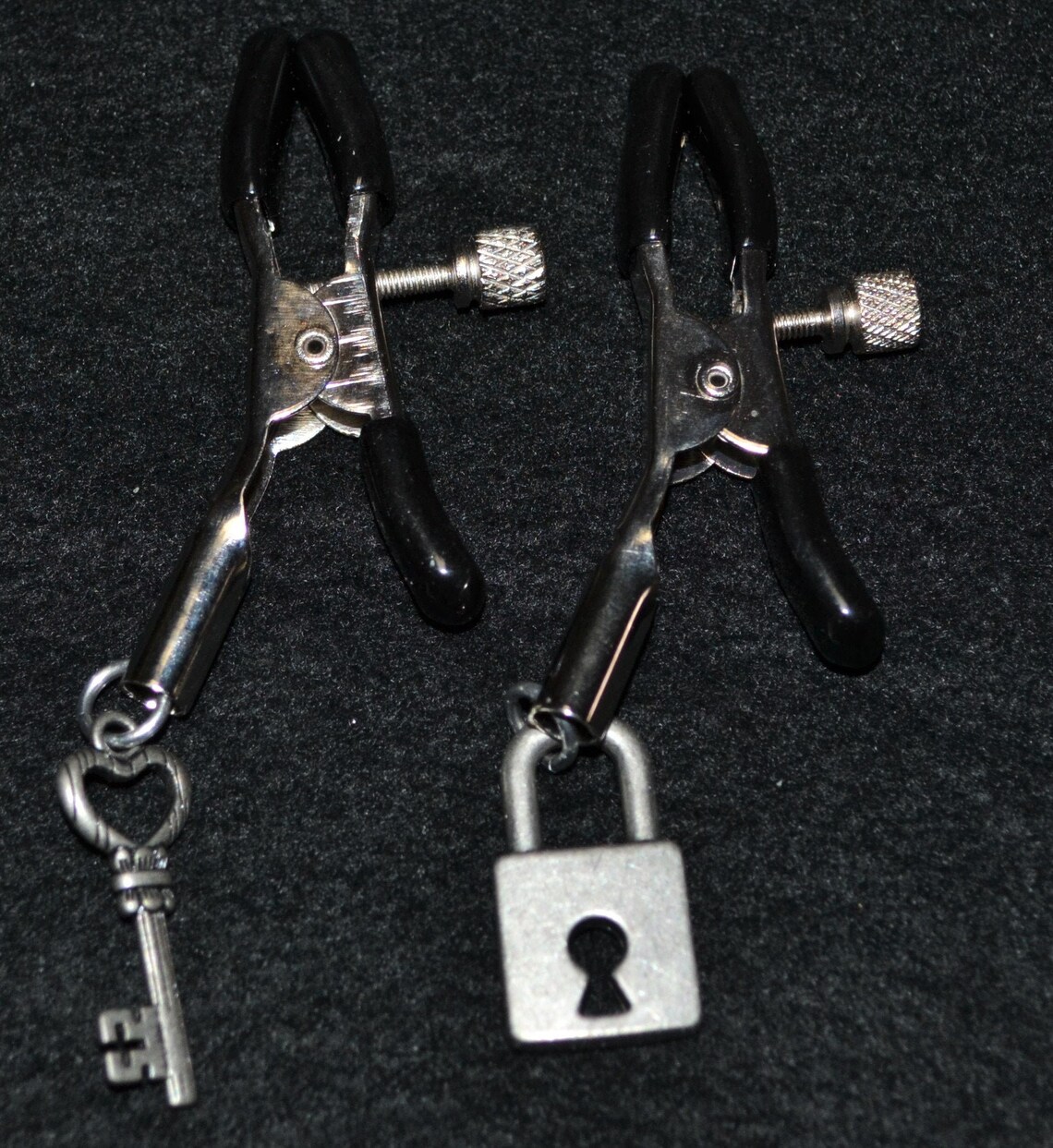 Lock and Key Adjustable Nipple Clamps -- Ready to Ship - Etsy