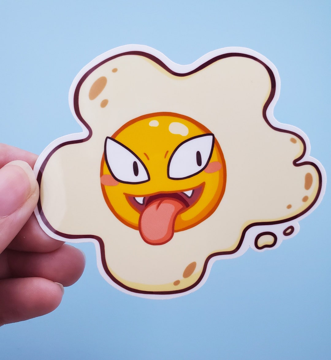 Cute Ghost Pokemon Gastly as Egg Vinyl Sticker - Etsy