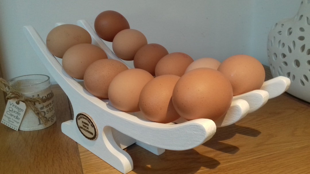 Small Double Egg Rack Rotator/easter Gift/hens/duck Egg Storage/egg ...