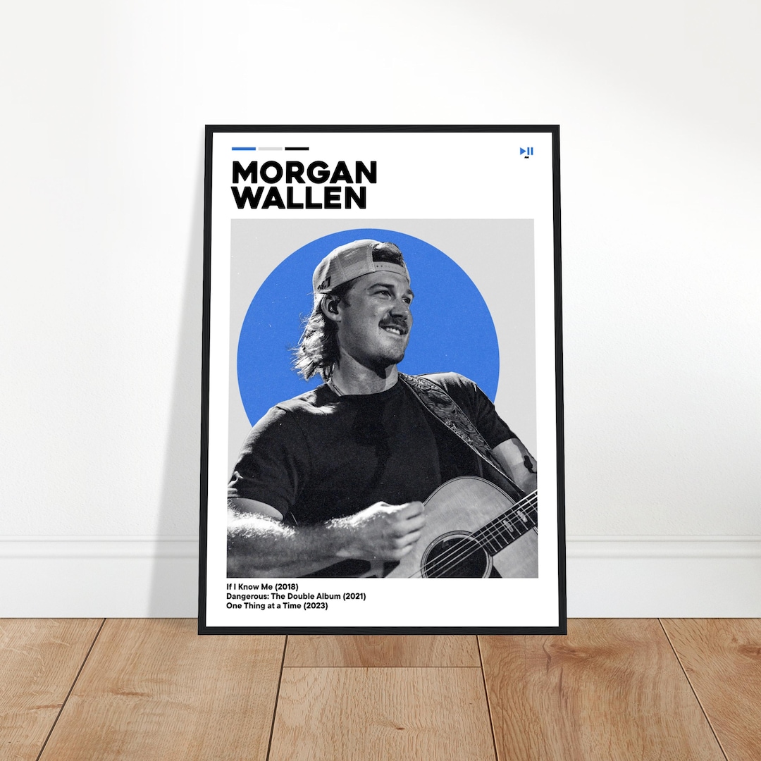 Morgan Wallen Poster Print, Morgan Wallen Wall Decor, Abstract Wall ...