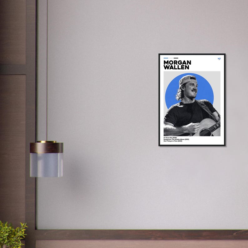 Morgan Wallen Poster Print, Morgan Wallen Wall Decor, Abstract Wall ...