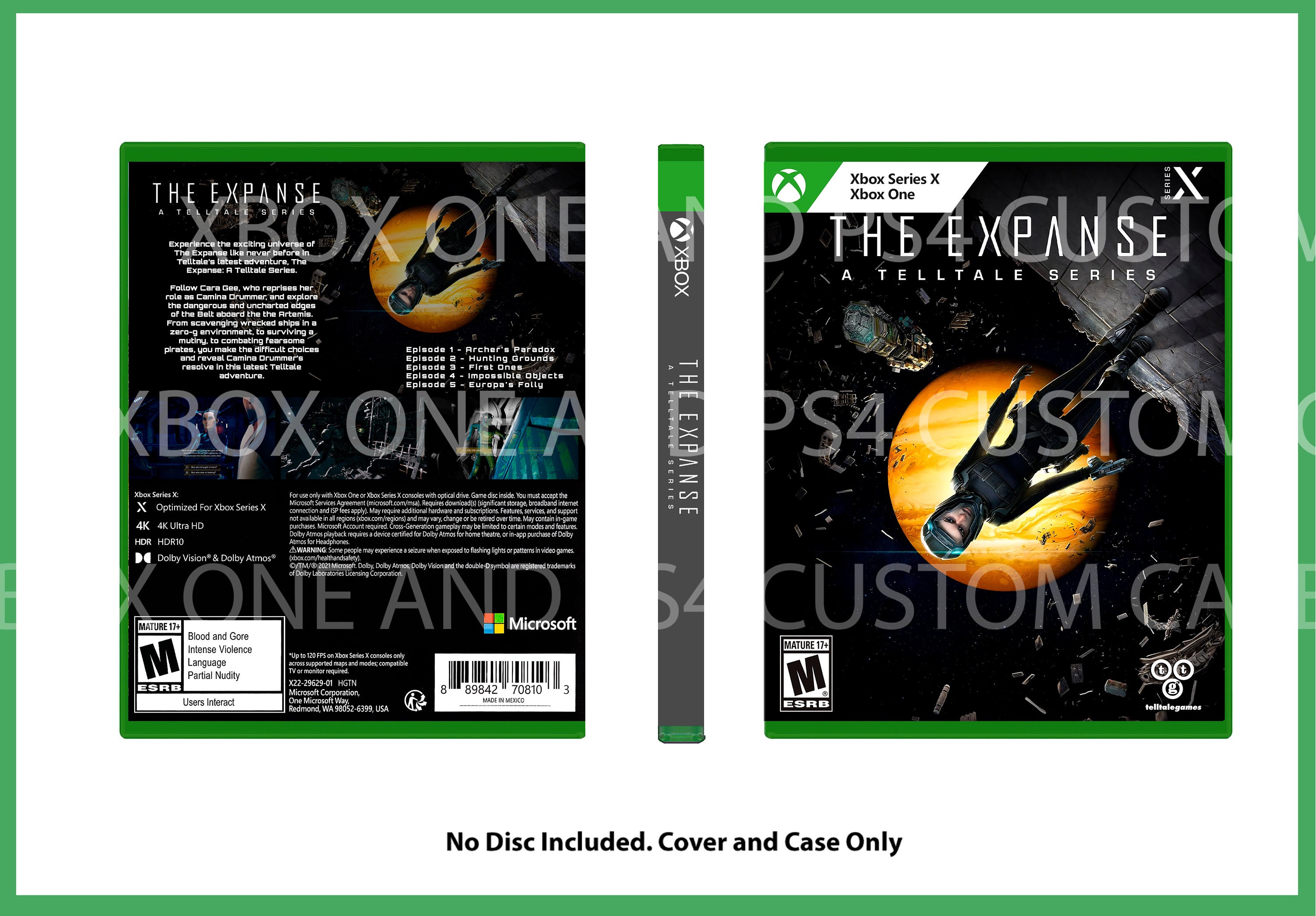 Custom Replacement Case the Expanse Telltale Series NO DISC - Etsy