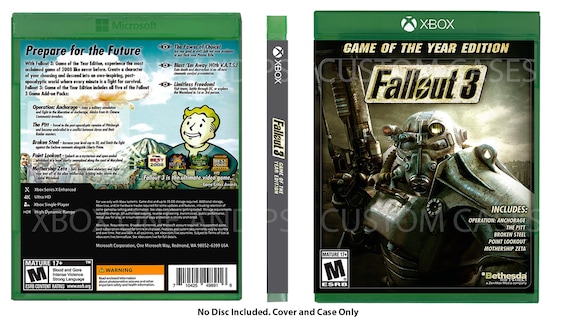 Fallout 3 Xbox Cd Case