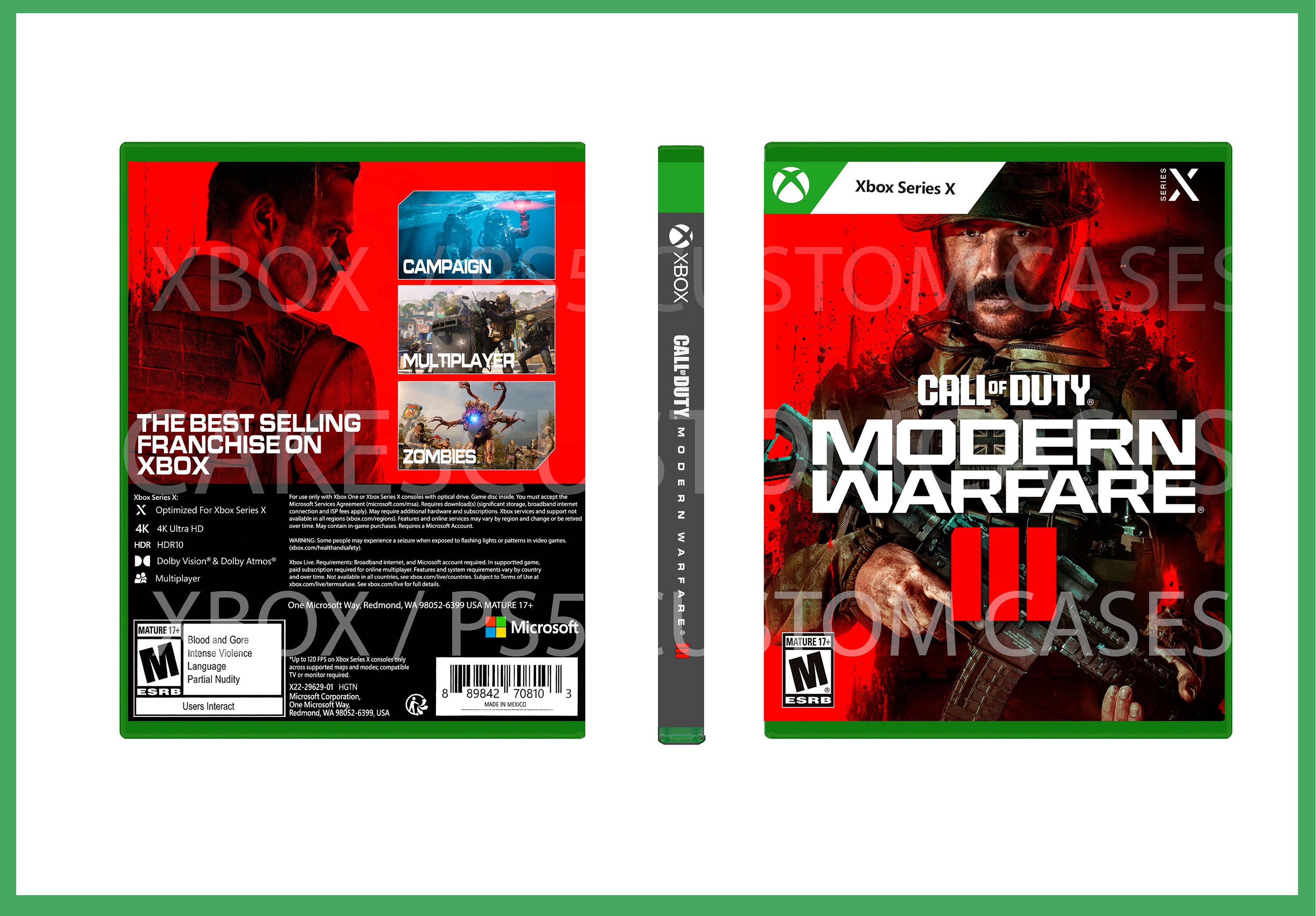 Custom Replacement Case Call of Duty Modern Warfare III 3 No - Etsy