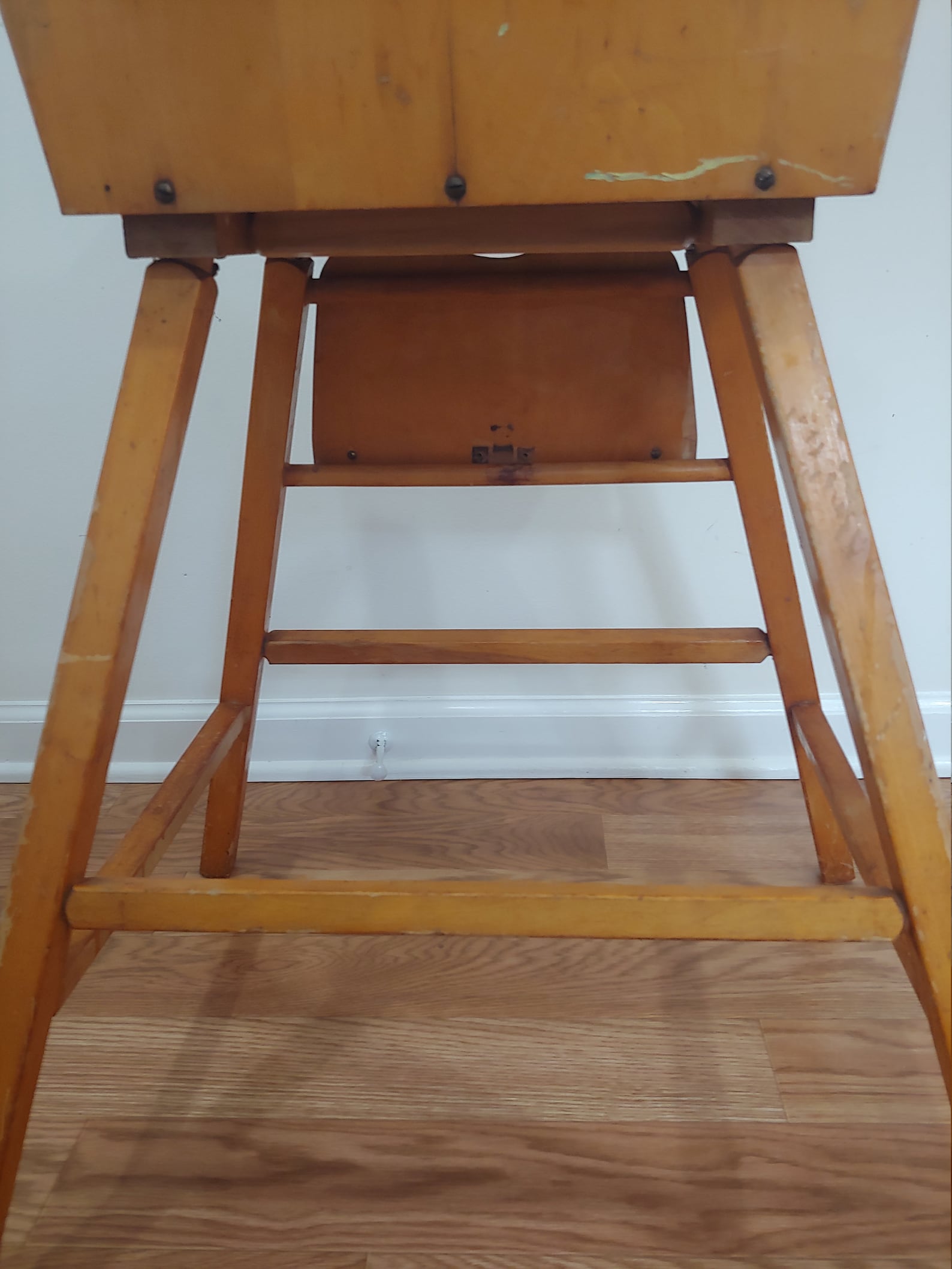 Vintage Wooden Baby High Chair, Art Deco Style - Etsy
