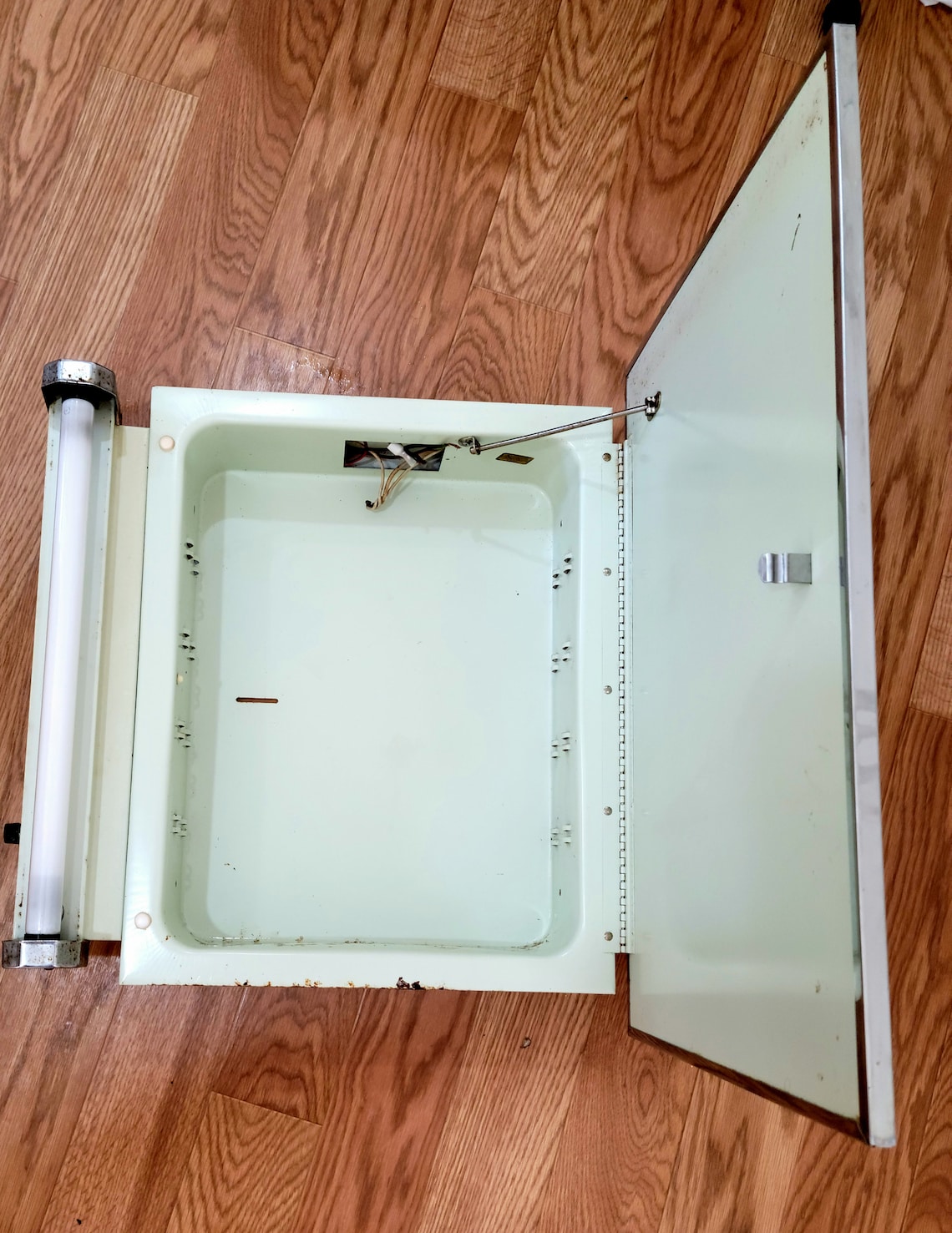 Vintage MCM Miami Carey Chrome Recessed Wall Mirror Medicine Cabinet ...