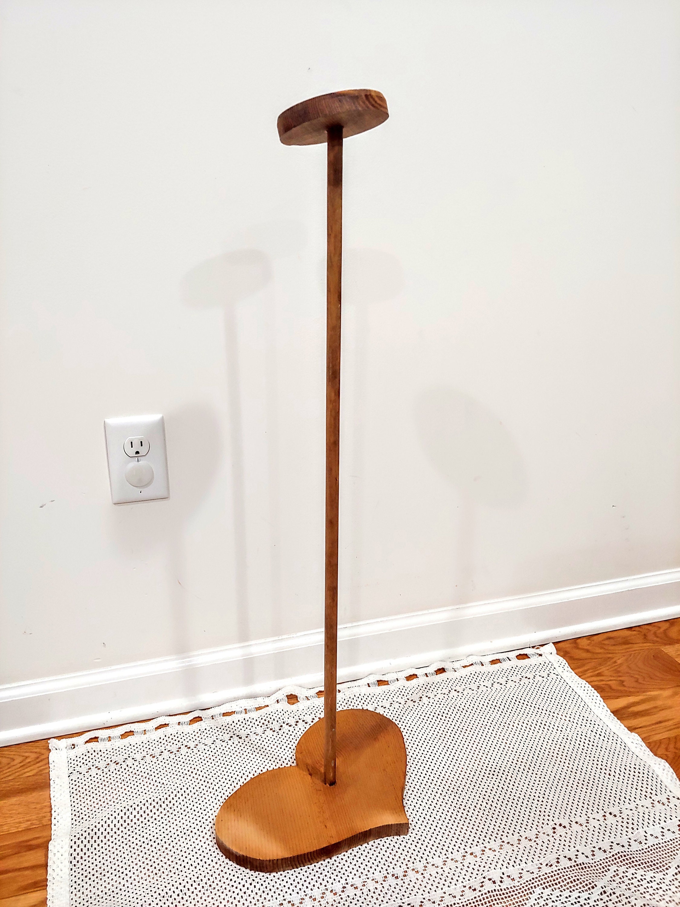 Solid Wood Heart Shaped Hat Stand Vintage Hat Holder Decorative Hat ...