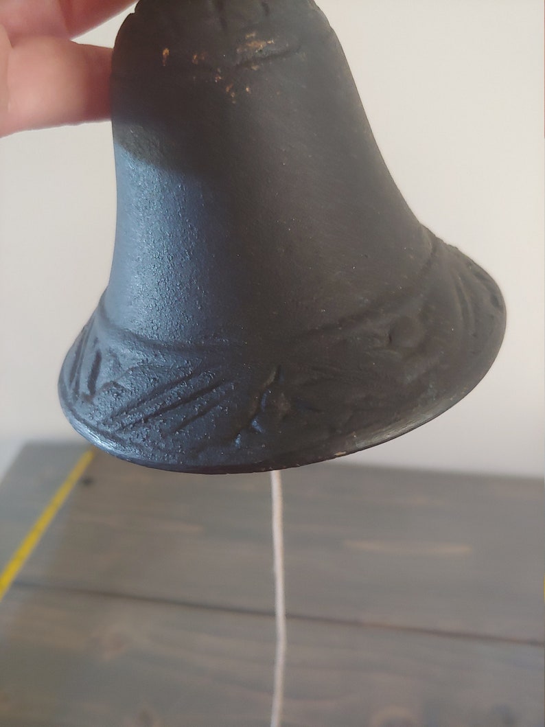 Cast Iron Hanging Bell Ringer Wall Bell Nautical Anchor Welcome Home ...