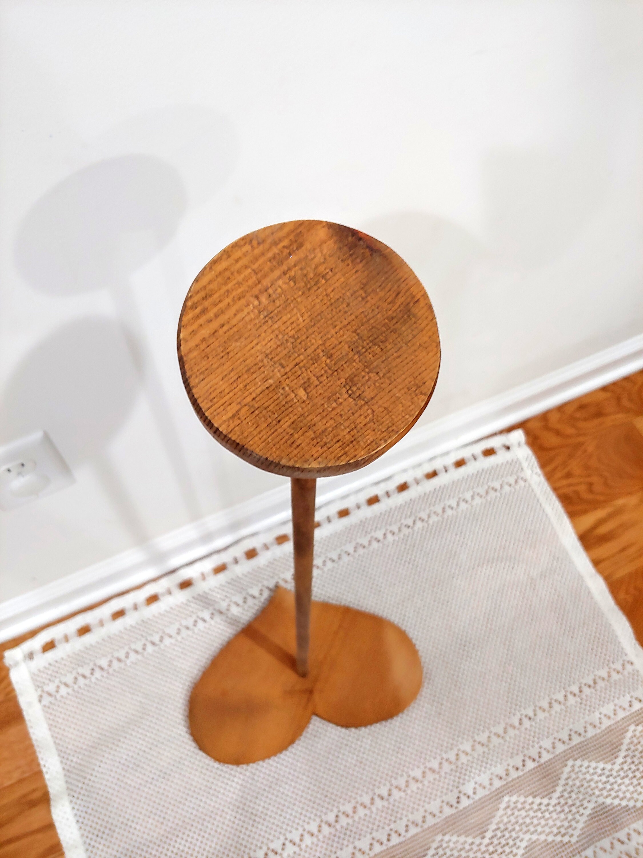 Solid Wood Heart Shaped Hat Stand Vintage Hat Holder Decorative Hat ...