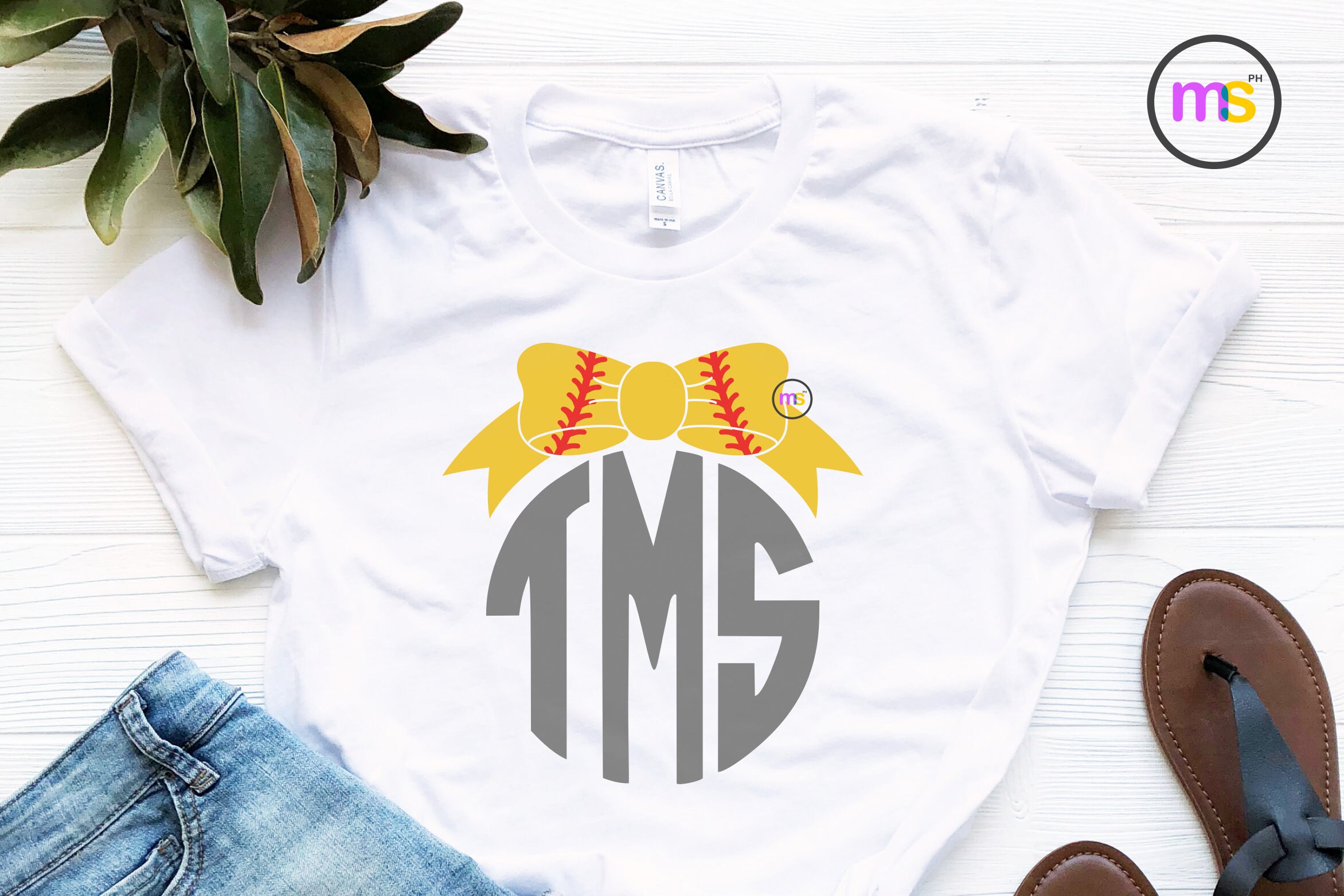 Softball Monogram Svg Softball Clip Art Softball Graphics - Etsy