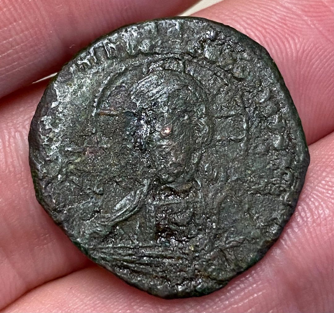 Byzantine Era Romanus IV Jesus Christ/virgin Mary Bronze Follis AD 1068 ...