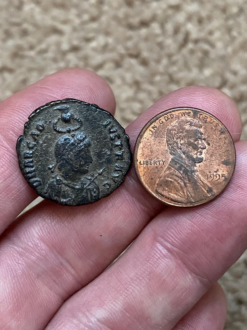 Genuine Ancient Bronze Coin Arcadius (AD 383-408) Earliest Christian ...