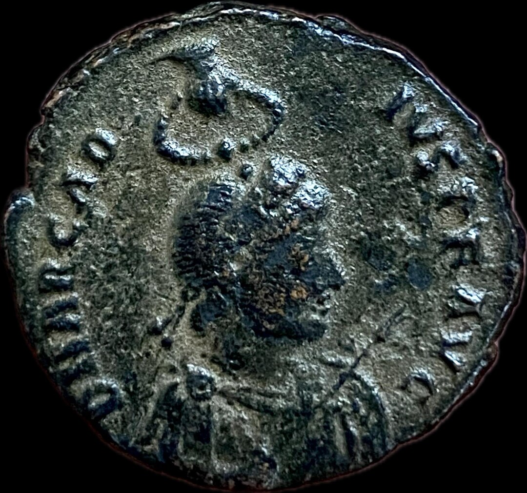 Genuine Ancient Bronze Coin Arcadius (AD 383-408) Earliest Christian ...