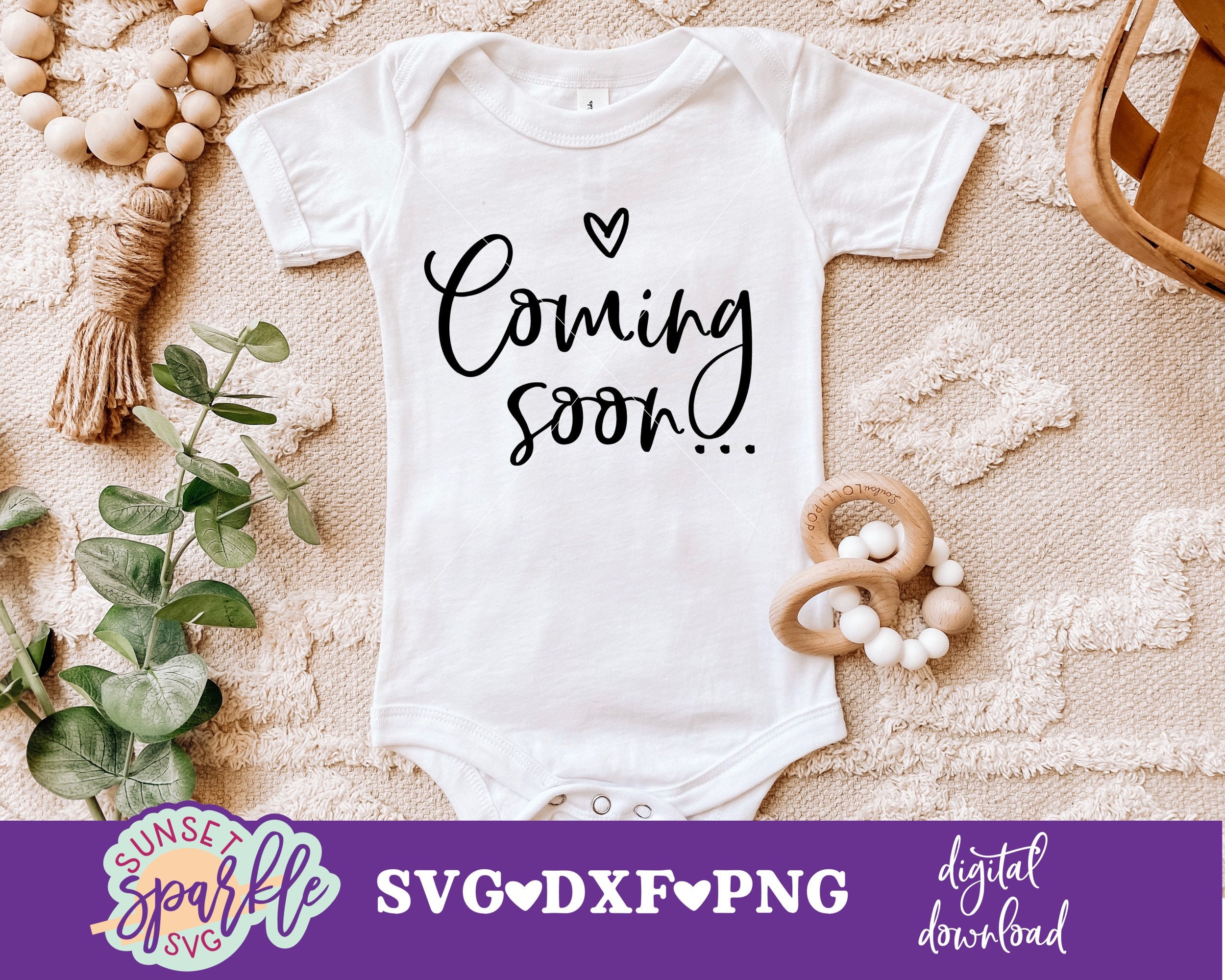 Coming Soon SVG Pregnancy Announcement svg Baby svg dxfpng | Etsy