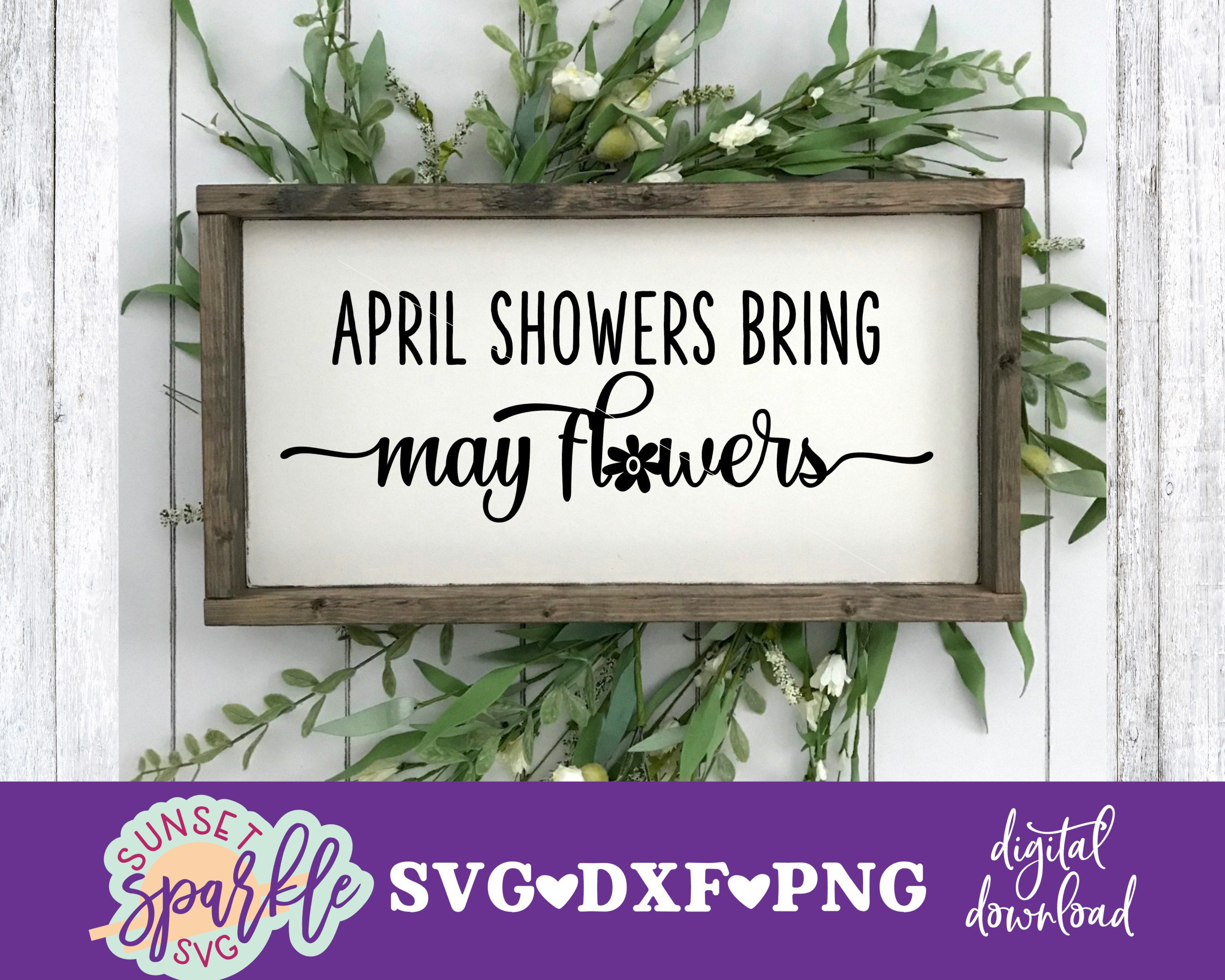 Spring svg Spring is here svg April Showers Bring May | Etsy