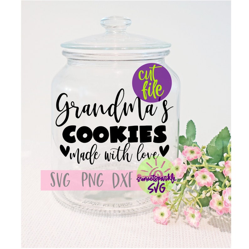 Grandmother svg Grandma's Cookies made with love svg | Etsy