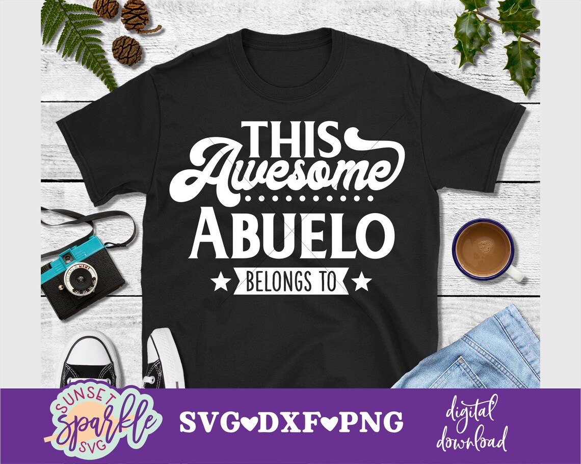 Abuelo svg Este abuelo impresionante pertenece a svg abuelo | Etsy