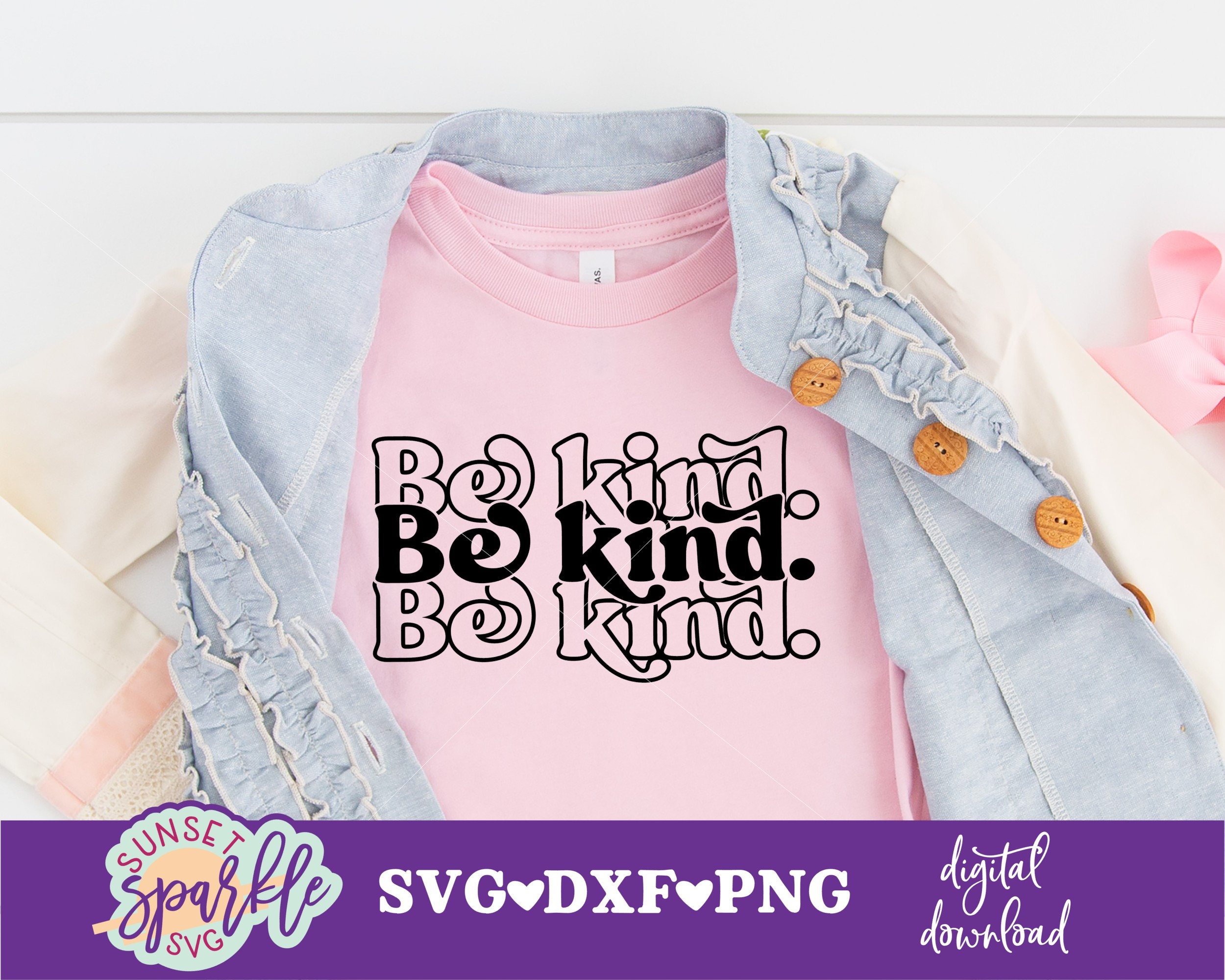 Be Kind Svg Pink Shirt Day Svg Files Be Kind Shirt Svg | Etsy