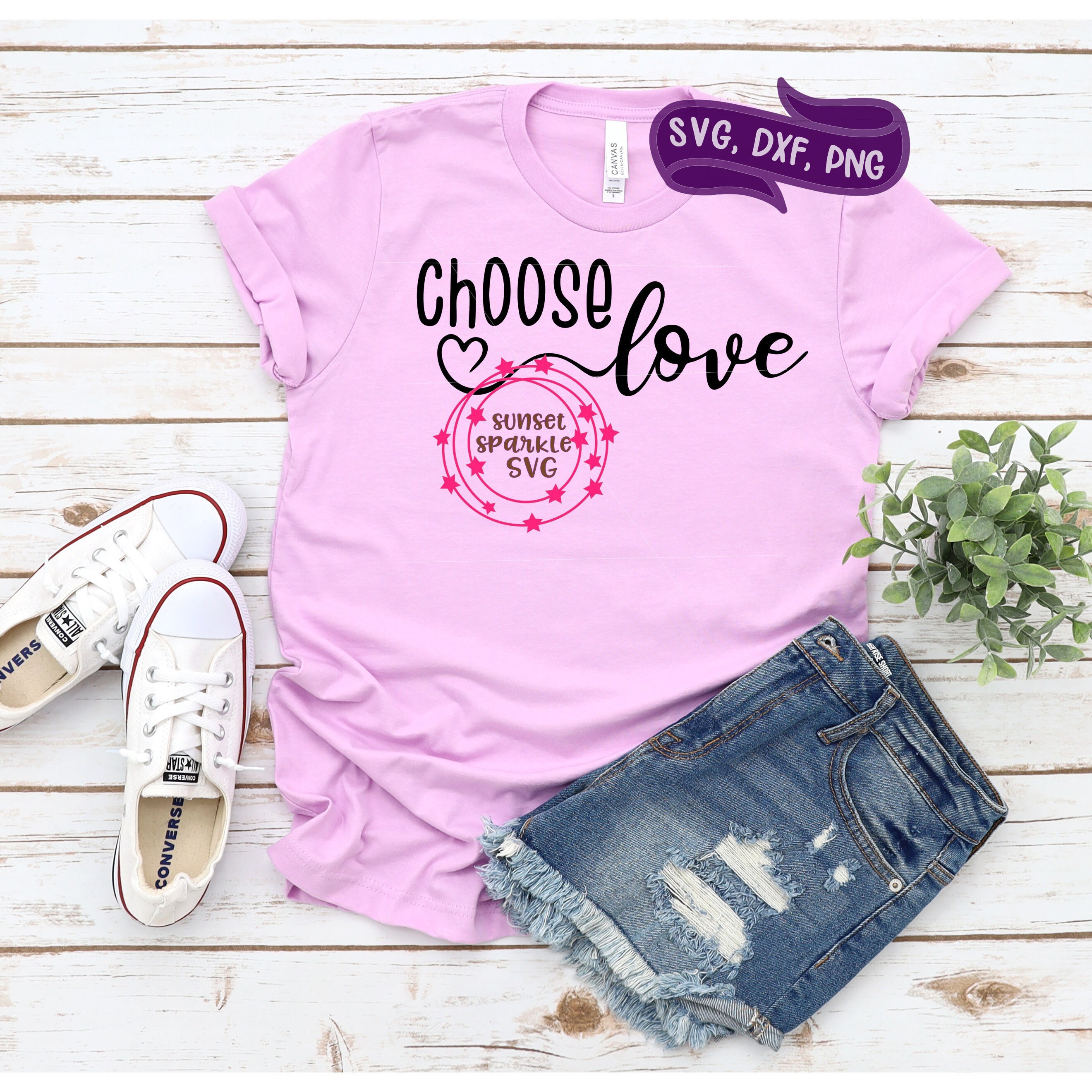 Choose Love Svg Inspirational Svg Dxf Png Instant | Etsy