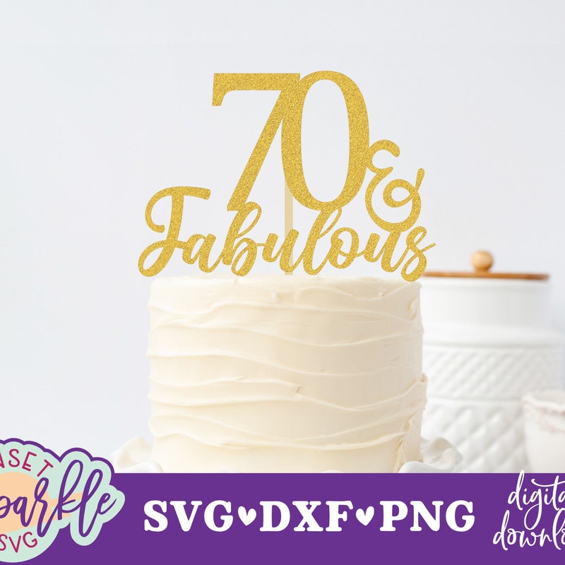 Cake Topper Svg - Etsy