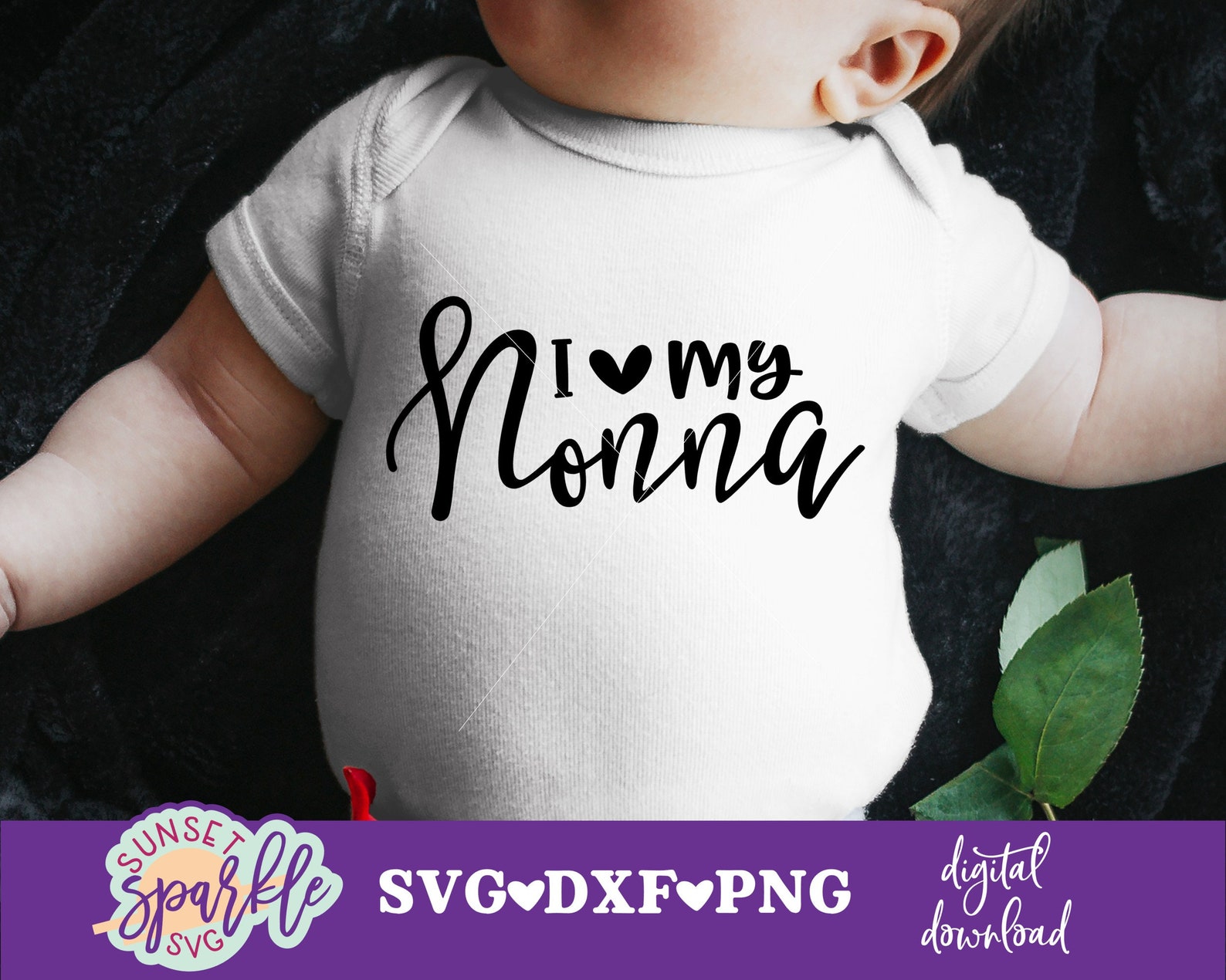 Baby SVG Nonna Svg I Love My Nonna Svg Nonna Svg for | Etsy