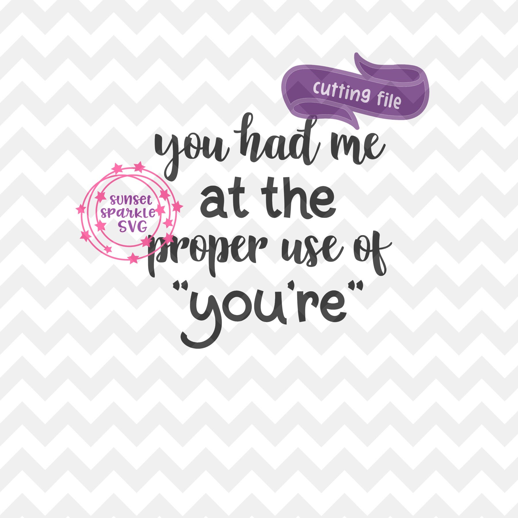 You Had Me at "you're" Svg, Funny Svg, Dxf, Png File, Couple Svg ...