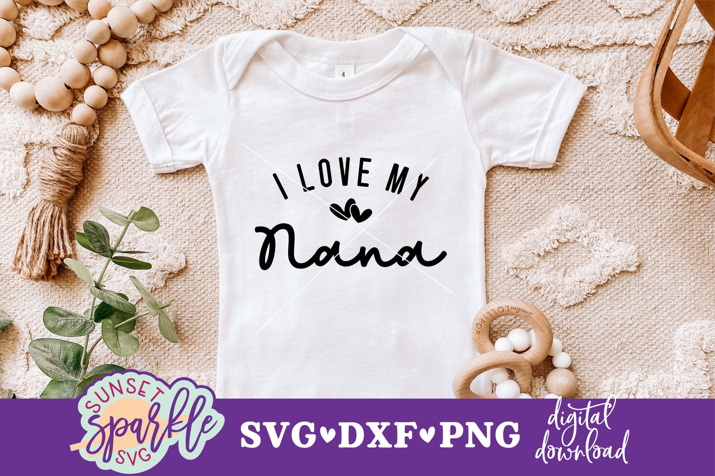 Baby SVG Nana Svg I Love My Nana Svg Nonna Svg for Cricut - Etsy