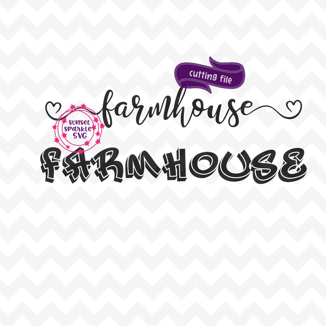 Farmhouse Svg File - Farmhouse Cut File - Farmhouse Svg, Dxf, Png ...