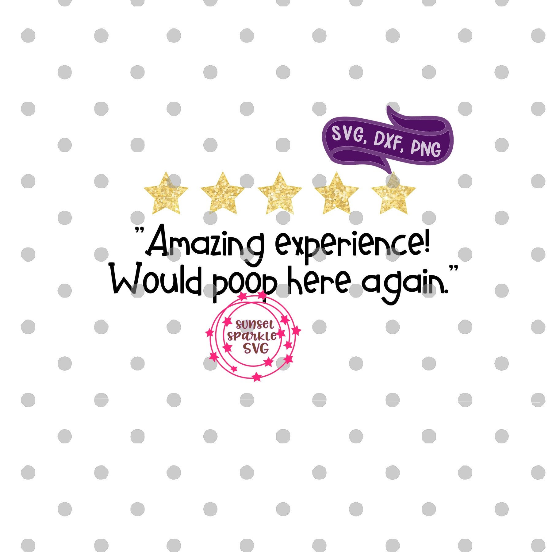 Would Poop here again svg dxf png instant download | Etsy